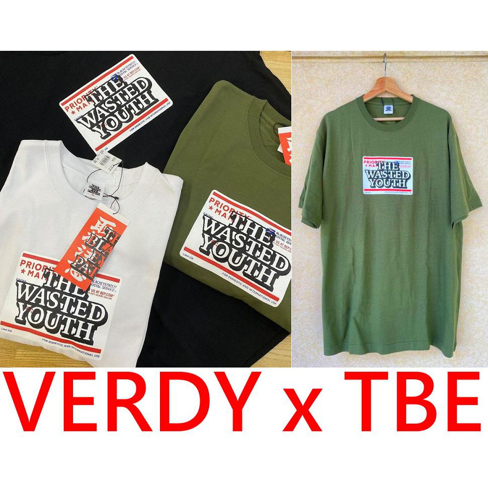BLACK全新VERDY x Black Eye Patch伊勢丹限定&大阪PARCO聯名WASTED YOUTH短T | 蝦皮購物