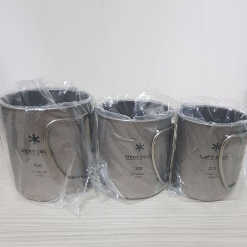 snow peak SP鈦金屬單層杯MG-143 450 ml+MG-142 300 ml+MG-141 220ml合售 | 蝦皮購物