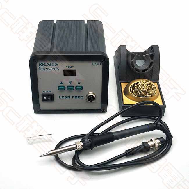 【祥昌電子】VETECH SD-80 無鉛溫控烙鐵 控溫烙鐵 AC110V 90W 最高溫度600度 | 蝦皮購物