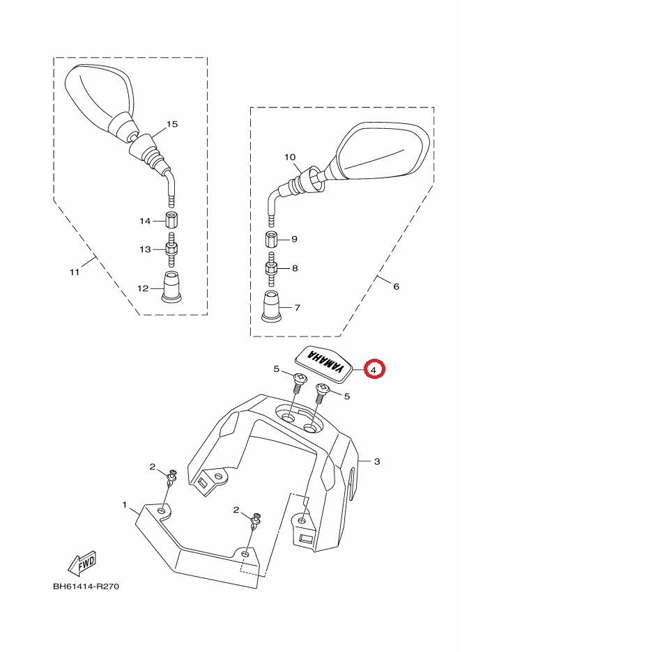 YAMAHA 原廠 FORCE 155 螺栓頂蓋 料號：BH6-F3469-00 | 蝦皮購物