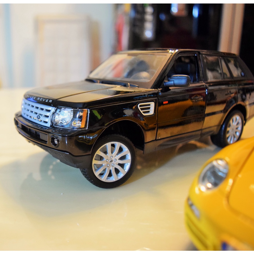 {首富車房}1:18 RANGE ROVER SPORT 黑色 最強終極版空運到!!!!! 原廠認證 合金製造 附避震 | 蝦皮購物
