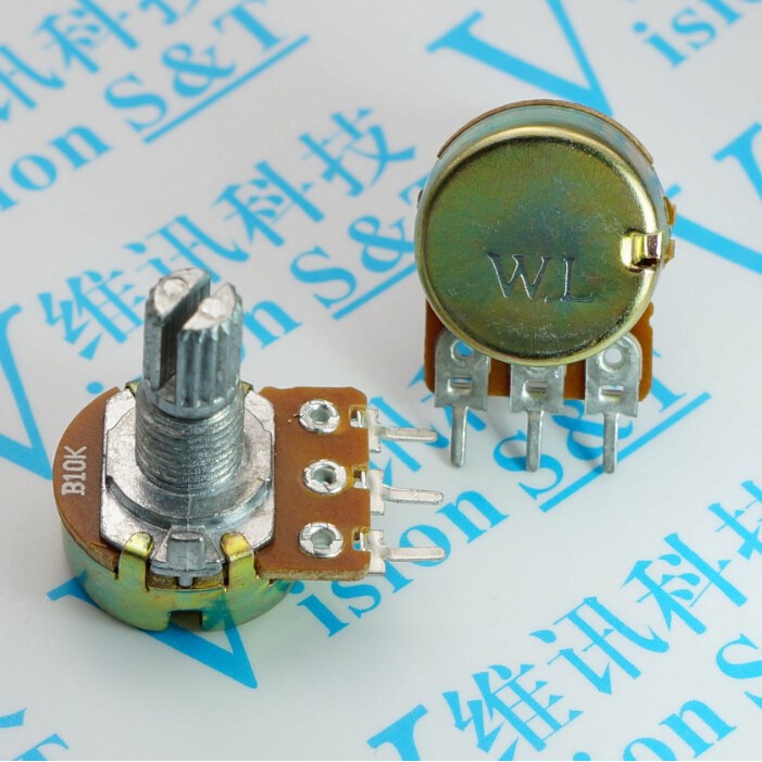 （5-10個裝）WH148 B10K B50K B100K B500K B100R B500R可調電阻單聯電位器15MM | 蝦皮購物
