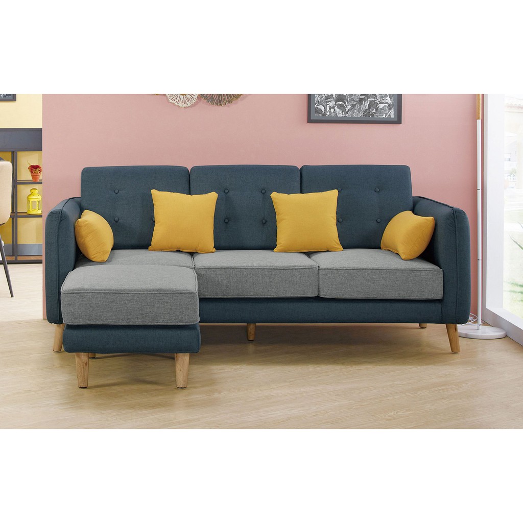 板橋區家具，W443-2 奧勒岡L型布沙發(整組)，大台北都會區免運費 | 蝦皮購物