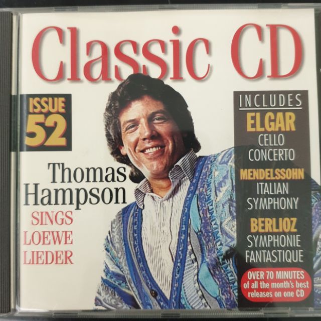 Classic CD Magazine 52 Sampler/ Thomas Hampson | 蝦皮購物