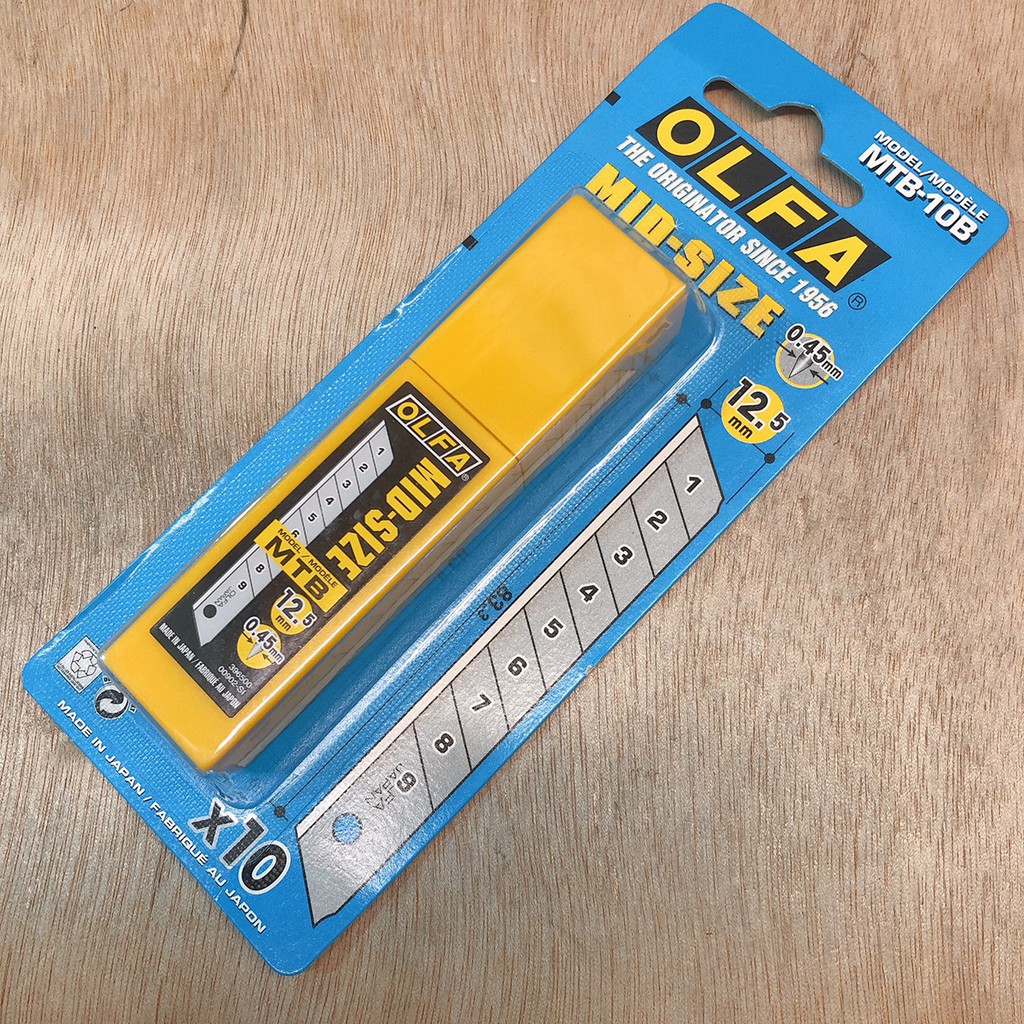 【全電行】OLFA 新款 中型美工刀片 MTB-10B 10入 | 蝦皮購物