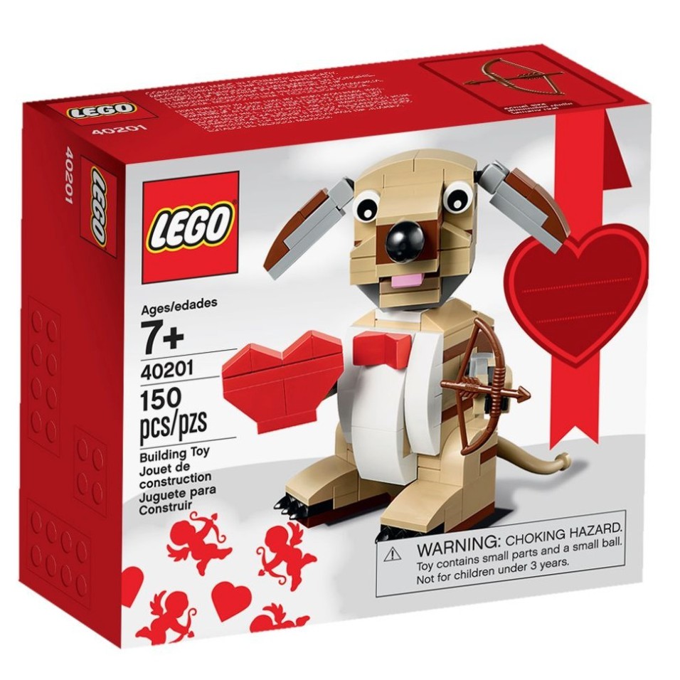[小樂]蝦皮代開發票 樂高 LEGO 40201 節慶系列 情人節 情人節 愛神 邱比特 小狗 | 蝦皮購物