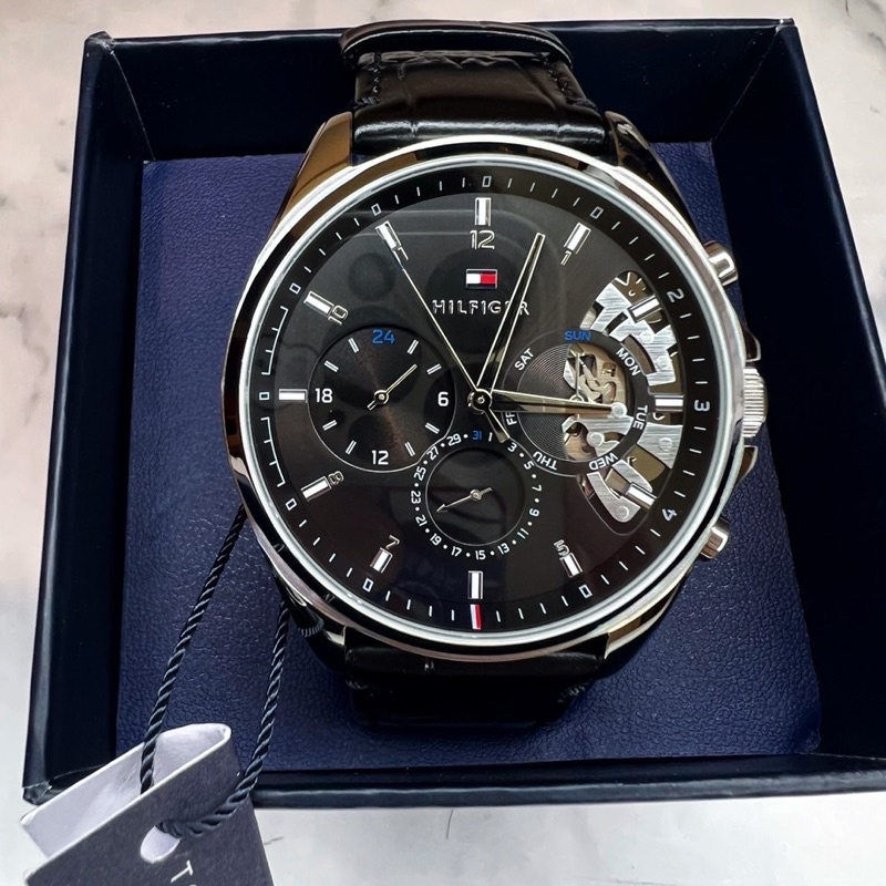【天瑋精品】100%實拍 Tommy Hilfiger 日曆 機械鏤空手錶 （1710450 TH700106） | 蝦皮購物