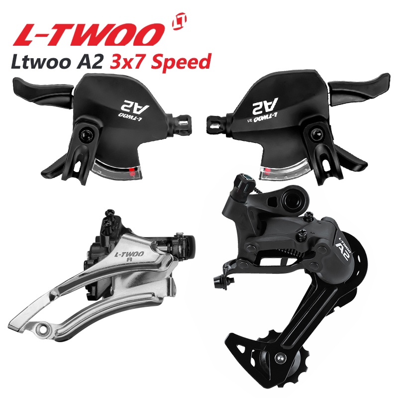 Ltwoo A2 3x7 速度 21 速後撥鏈器前扳機變速桿組適用於 MTB 自行車 | 蝦皮購物
