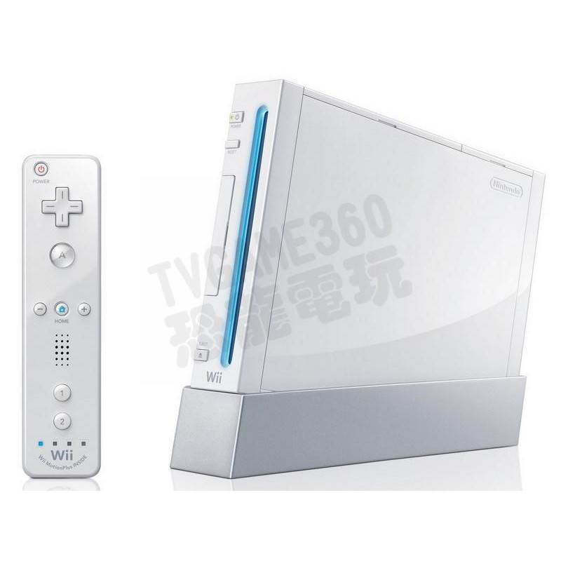【二手主機】任天堂 NINTENDO WII 主機 歐洲規格 白色 附原廠左右控制器+變壓器+AV線+主機直立架 台中 | 蝦皮購物