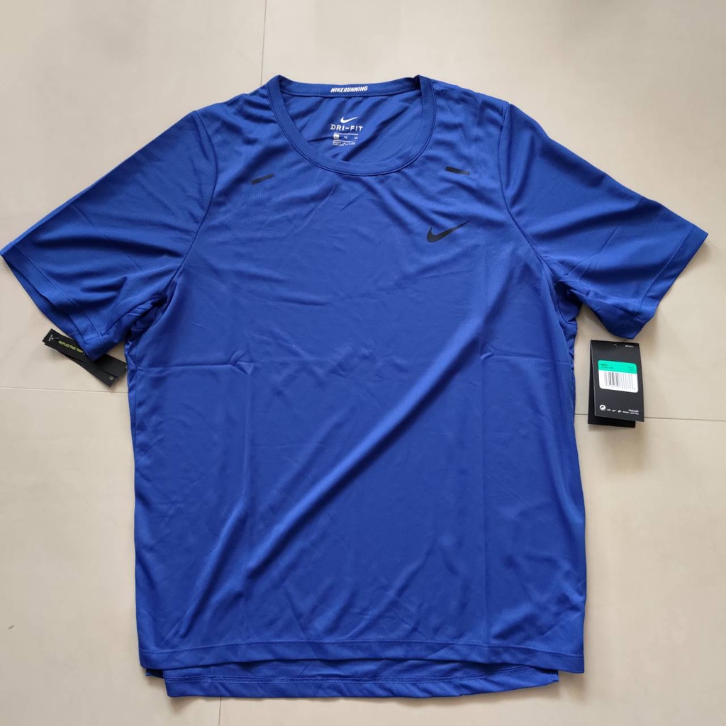 Nike Rise 365 SS 男裝 短袖 慢跑 訓練 透氣 排汗 反光 藍 | 蝦皮購物