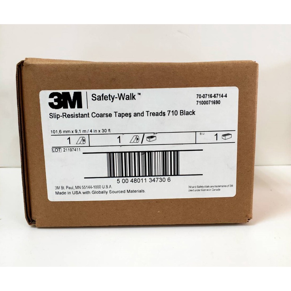 3M Safety Walk 710 超強型金鋼砂 防滑條 止滑條 工業級防滑條 (黑色) 4inx30ft 附發票 | 蝦皮購物