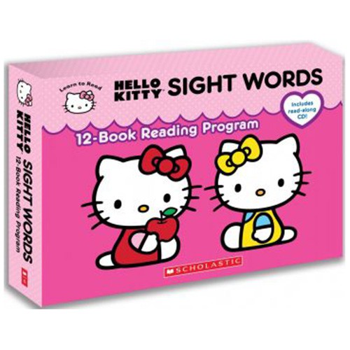 Hello Kitty Sight Words 12-book Reading Program (w/ CD【歌德書店】 | 蝦皮購物
