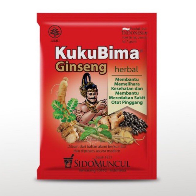 Ready ~ Jamu Serbuk Kuku Bima ginseng SidoMuncul 7g | 蝦皮購物