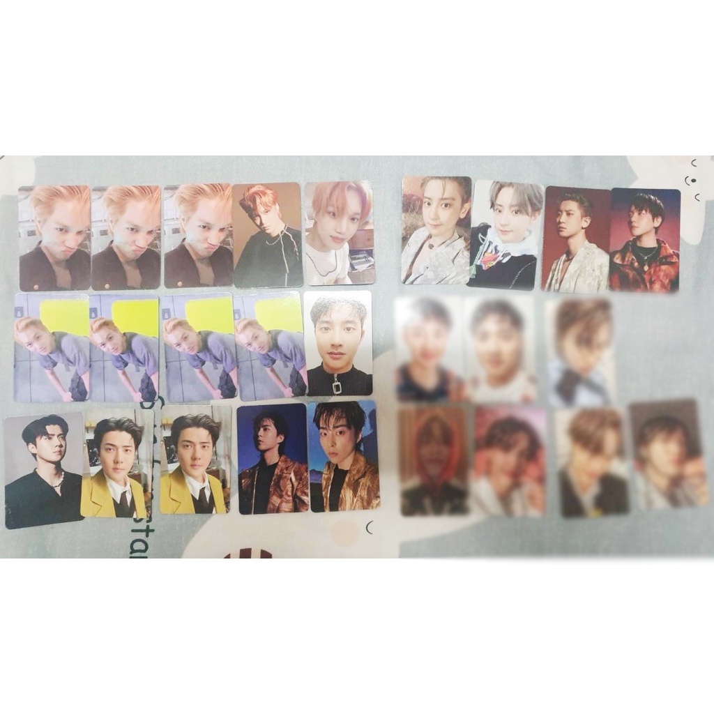 EXO 特別專DFTF & 六輯 OBSESSION 小卡 | 蝦皮購物