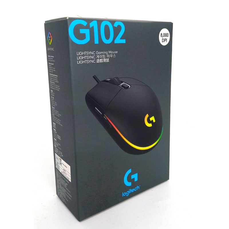 Logitech G 羅技 G102 LIGHTSYNC RGB 6鍵 遊戲滑鼠 電競滑鼠 | 蝦皮購物