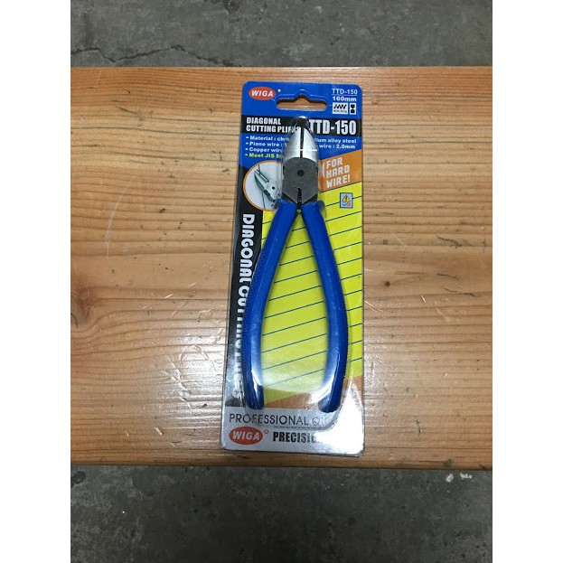 【多多五金舖】WIGA 6'' 鉻釩鋼強力斜口鉗附膠柄(160mm) TTD-150 | 蝦皮購物
