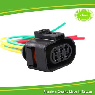 【台北出貨】奧迪audi Golf 福斯vw A3 A4 A8原廠原裝 6針 pin 汽車傳感器插頭 電線連接器 | 蝦皮購物