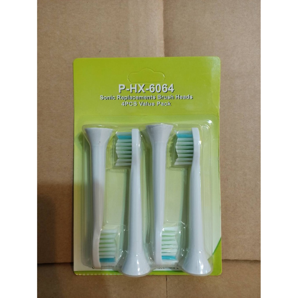 [全新] Philips飛利浦副廠相容刷頭P-HX-6064/6034/6014(一組4支)與飛利浦適配單支 | 蝦皮購物