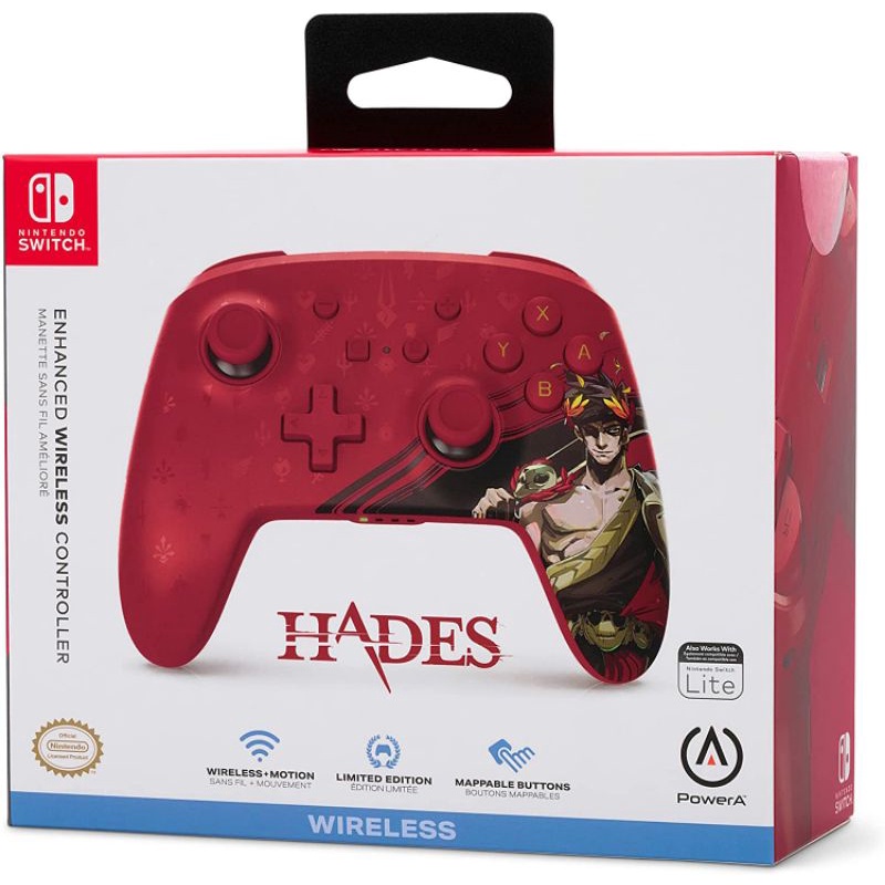 【絕版停產】Switch/Lite 通用 POWERA原廠授權 增強型 PRO控制器 Pro無線手把 Hades黑帝斯款 | 蝦皮購物