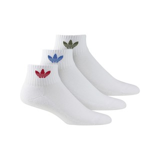 Adidas Mid Ankle Sck 黑白粉綠 三雙入 三葉草 腳踝襪 FM0643 FT8529 | 蝦皮購物