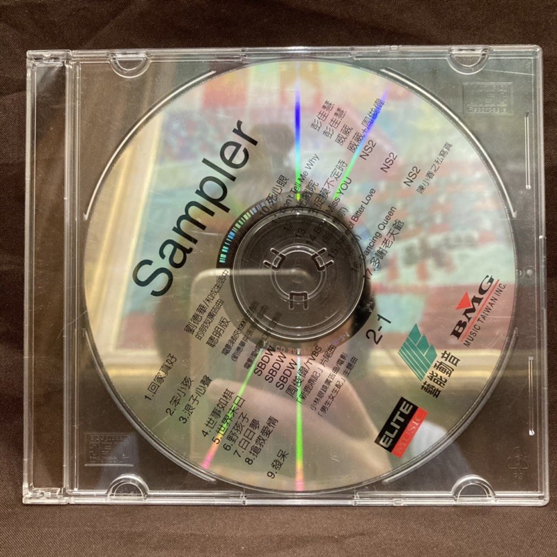 BMG Sampler 2-1 SBDW 劉德華 鄭伊健 鍾漢良 9首單曲試聽CD | 蝦皮購物