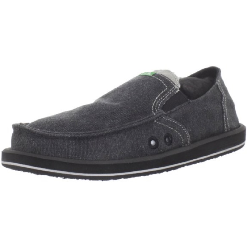 【晴天小舖】 現貨: 美國Sanuk Pick Pocket 深灰色圓頭平底男鞋包鞋 男款 山路克 全新真品 笑臉鞋 | 蝦皮購物