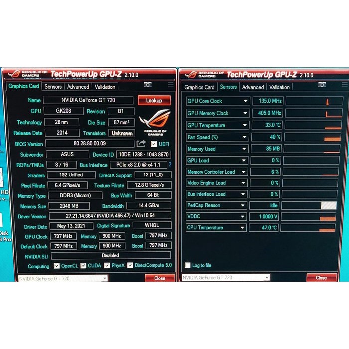 華碩 GT720-2GD3-V2/DP_CARD/VGA 超合金電源技術 0dB 靜音散熱功能 | 蝦皮購物