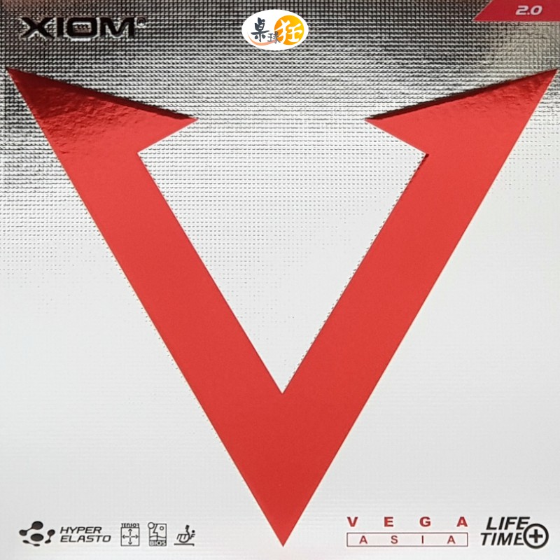 *桌球狂*Xiom紅V vega asia桌球膠皮 (max/2.0/碳素黑海綿/中)79-009正反手快攻弧圈 | 蝦皮購物