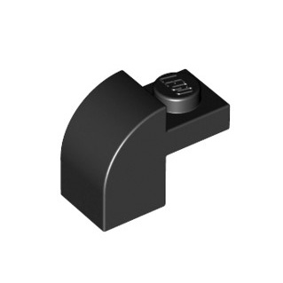 正版樂高LEGO零件(全新)-6091 609126 6383142 弧形 變形磚 1 x 2 x 1.33 黑色 | 蝦皮購物