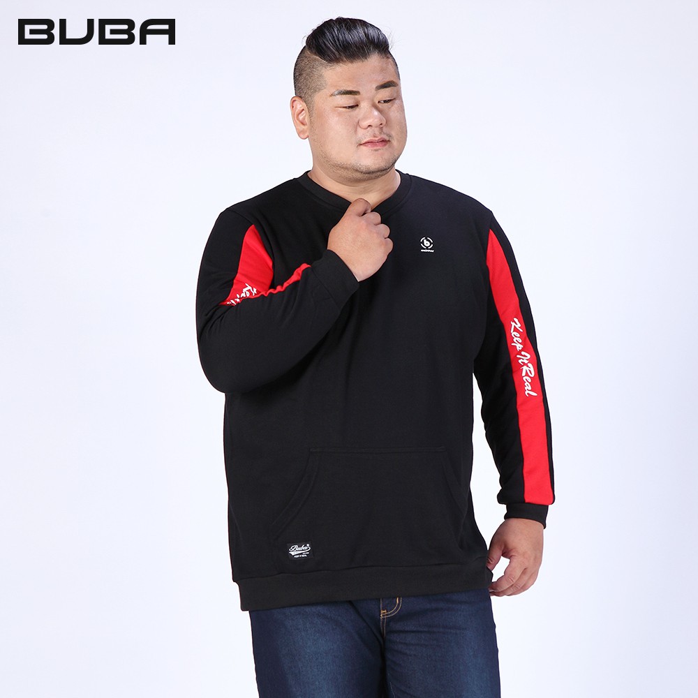 【胖胖請進】大尺碼黑色剪接紅袖印花街頭風大學T 2L~4L 大學T 剪接 超取 13709-88 | 蝦皮購物