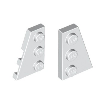 磚家 LEGO 樂高 白色 Wedge Plate 3x2 Right Left 43723 43722 1組 | 蝦皮購物