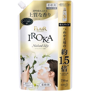 日本 花王kao FLAIR IROKA 衣物柔軟精 補充包710ml~純潔白百花 | 蝦皮購物