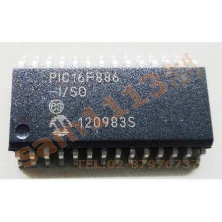 113單晶片 PIC16F886 -I/SO SOP-28 MICROCHIP 8K微控 16F886 >>1個 | 蝦皮購物