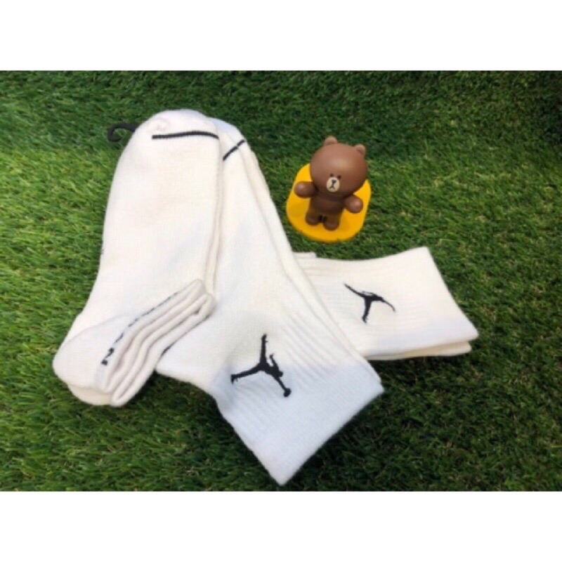 [喬比熊]Nike JORDAN DRI-FIT 喬丹logo厚底運動襪(一組3雙） SX6274系列 | 蝦皮購物