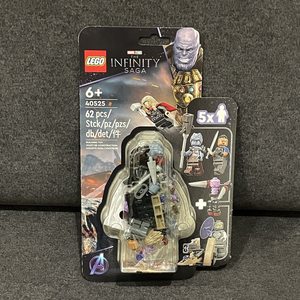 [小樂]蝦皮代開發票 樂高 LEGO 40525 超級英雄 漫威 終局之戰 雷神索爾 女武神 寇格 米克 吊卡 人偶組 | 蝦皮購物