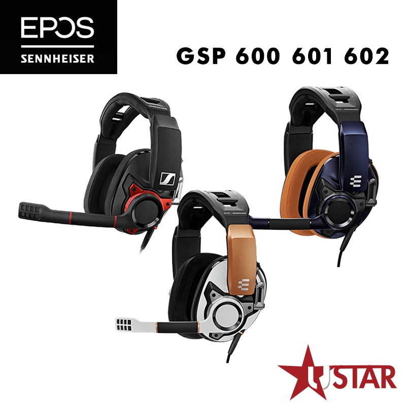 EPOS GSP 600 601 602 電競耳機 黑/白/藍 | 蝦皮購物