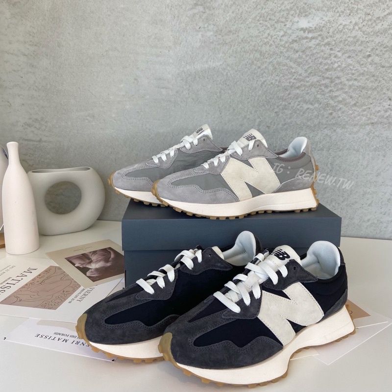 【Renew】現貨 New Balance 327 焦糖底 灰綠 麂皮 淺灰 米白 灰 黑 MS327KA1 KB1 | 蝦皮購物