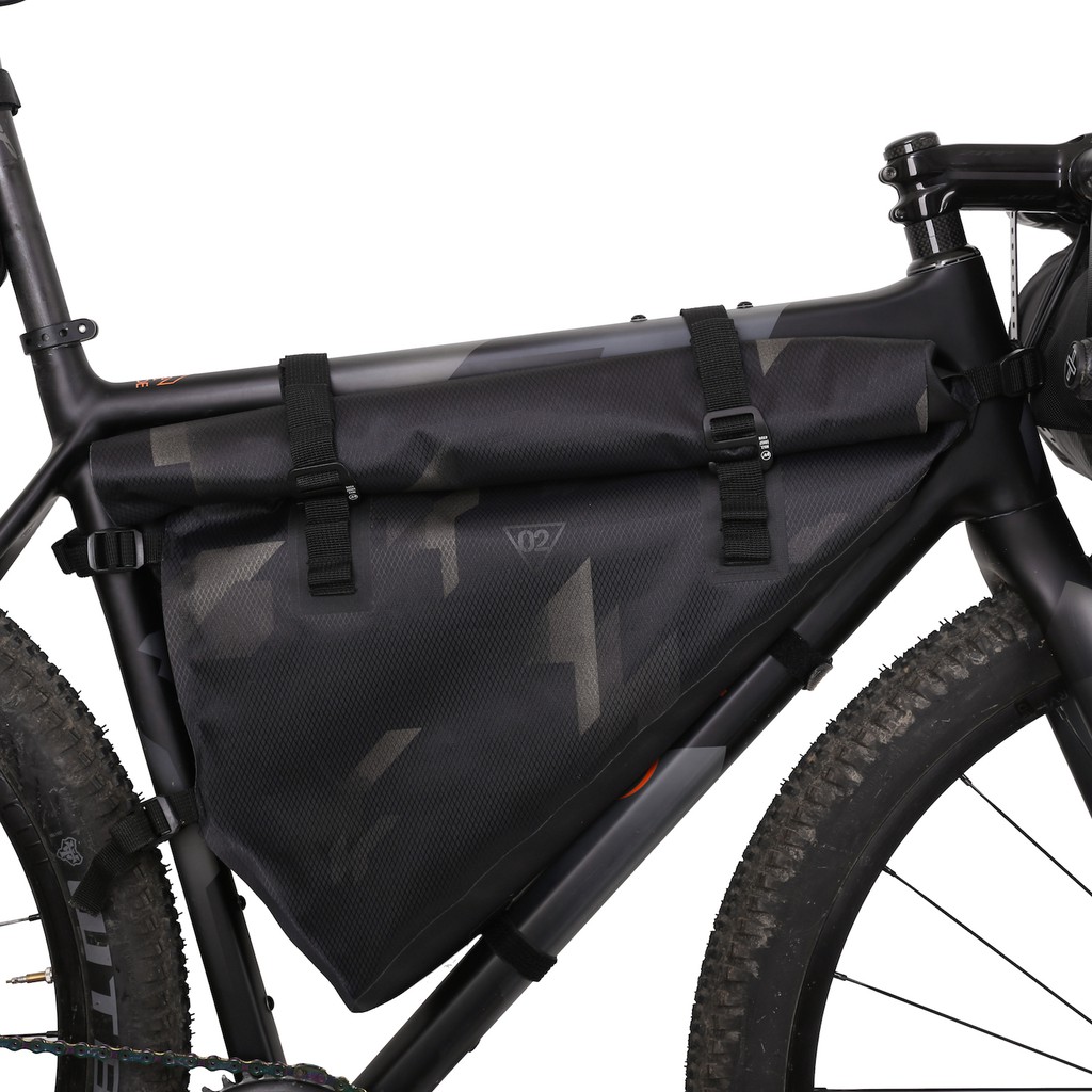 WOHO BIKE XTouring Full Frame Bag DRY 沃荷單車輕量全防水三角包 黑迷彩鑽石紋 | 蝦皮購物