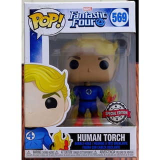 Funko POP Marvel 漫威 驚奇四超人 霹靂火/火焰（限定版）Fantastic 4 Human Torch | 蝦皮購物