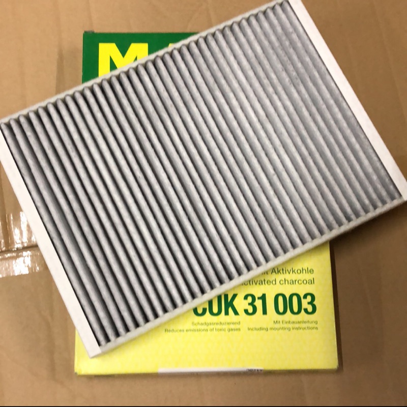 保時捷 PORSCHE CAYENNE 凱燕 2017後款 三代 德國 MANN 活性碳冷氣濾網空調濾網CUK31003 | 蝦皮購物