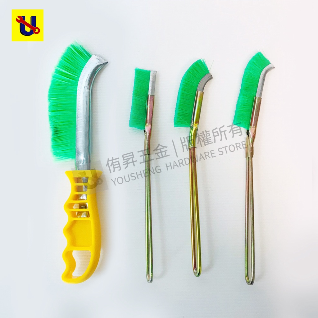 《侑昇五金》台製－尼龍彎頭刷 尼龍直頭刷 4款 尼龍刷 塑膠刷 塑膠毛刷子 細縫手刷 隙縫刷 間隙毛刷-含稅 | 蝦皮購物