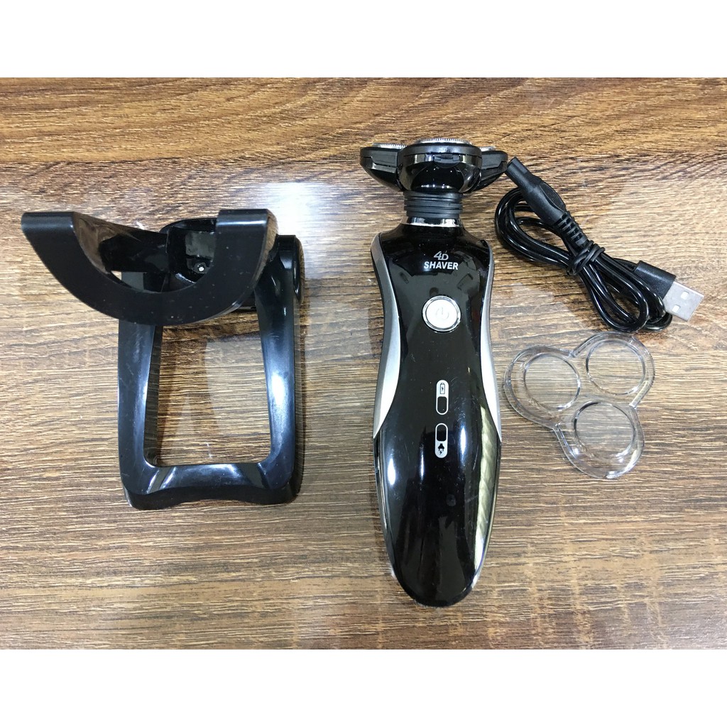 限定let***301下標【二手】可水洗 電動刮鬍刀 浮動 4D 三刀頭 電鬍刀 除毛刀 IPX7 4D SHAVER | 蝦皮購物