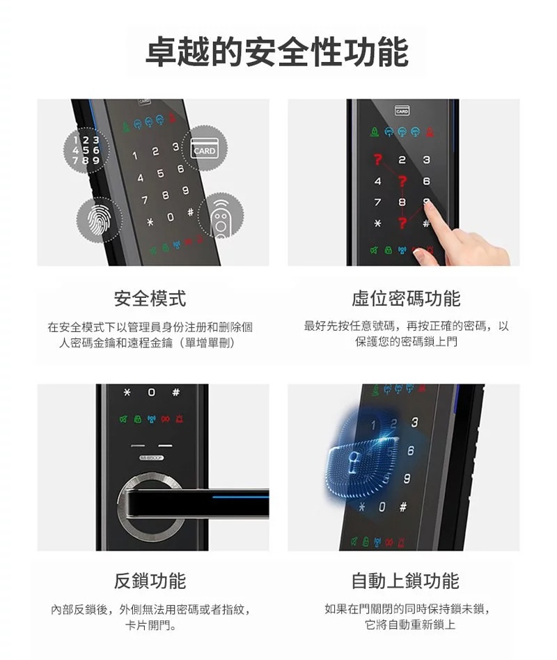 【Milre 美樂】MI-6500F 四合一電子鎖 | 蝦皮購物