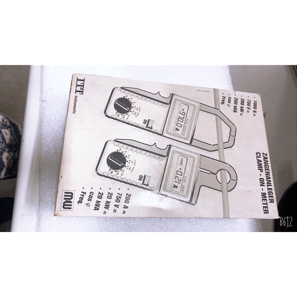 ITT Instruments MX 1200S Digital Clamp-On Multimeter MX1200S | 蝦皮購物