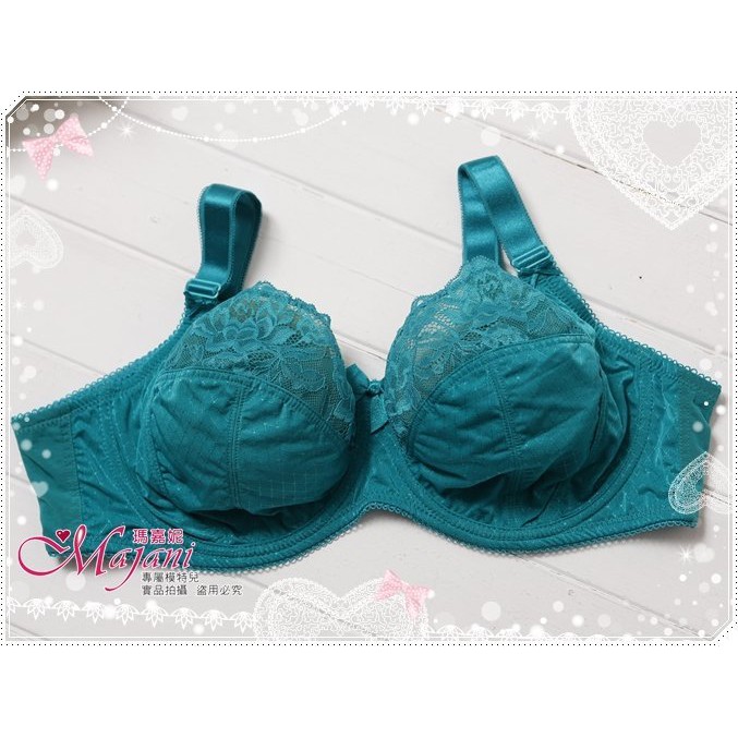 [瑪嘉妮Majani]日系中大尺碼-原單帶回 歐美專櫃內衣 44-50 DEFGHIJ 罩杯 藍綠色 ju-271 | 蝦皮購物