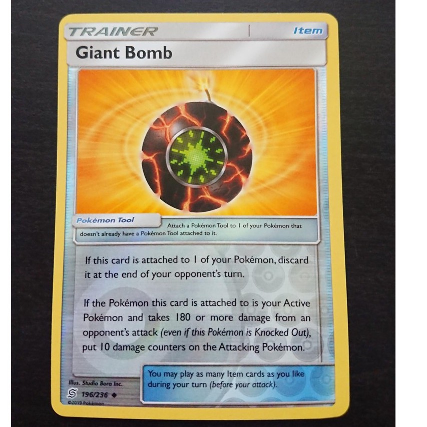『Micky Lab』美版 Pokemon TCG SM11 196/236 Giant Bomb | 蝦皮購物