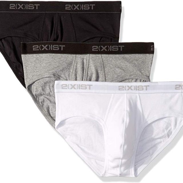 2xist essential cotton brief 3-pack M號 黑灰白 | 蝦皮購物