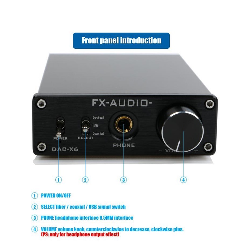 FX-AUDIO DAC-X6 HiFi 2.0 Digital Audio Decoder DAC Amplifier | 蝦皮購物