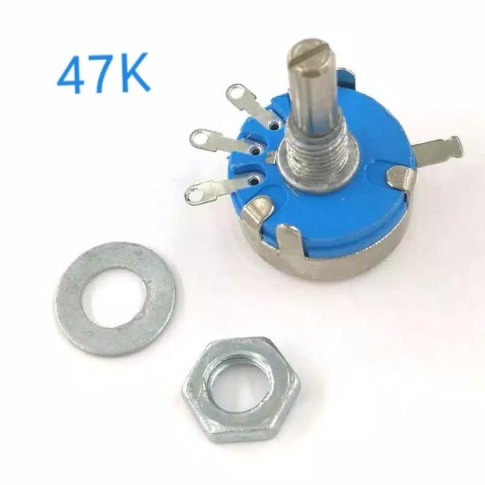 Potentio 4mm 藍色單聲道 B47K 精密碳電位器 inovvt90 立即購買 | 蝦皮購物