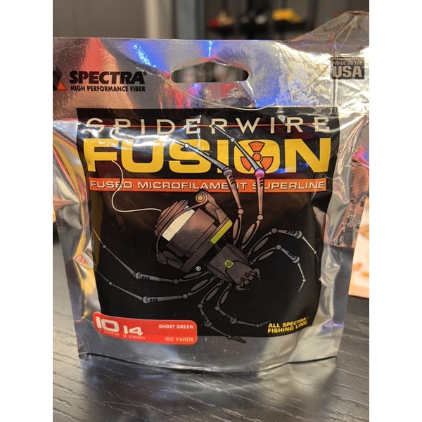 美國製 Spiderwire Fusion 14 lbs(10 lbs線徑), 蜘蛛霸釣魚線 | 蝦皮購物